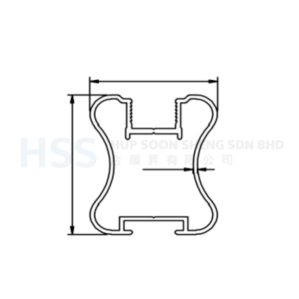 Hup Soon Sheng Aluminum Extrusions Profiles AJ 003