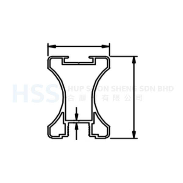 Hup Soon Sheng Aluminum Extrusions Profiles AJ 006